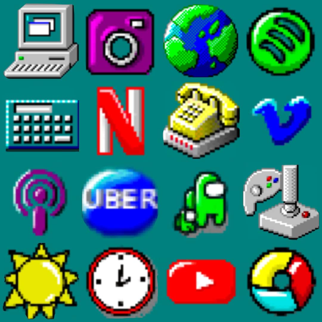 Windows 98 Icons Ios 14 Icon Pack - Etsy