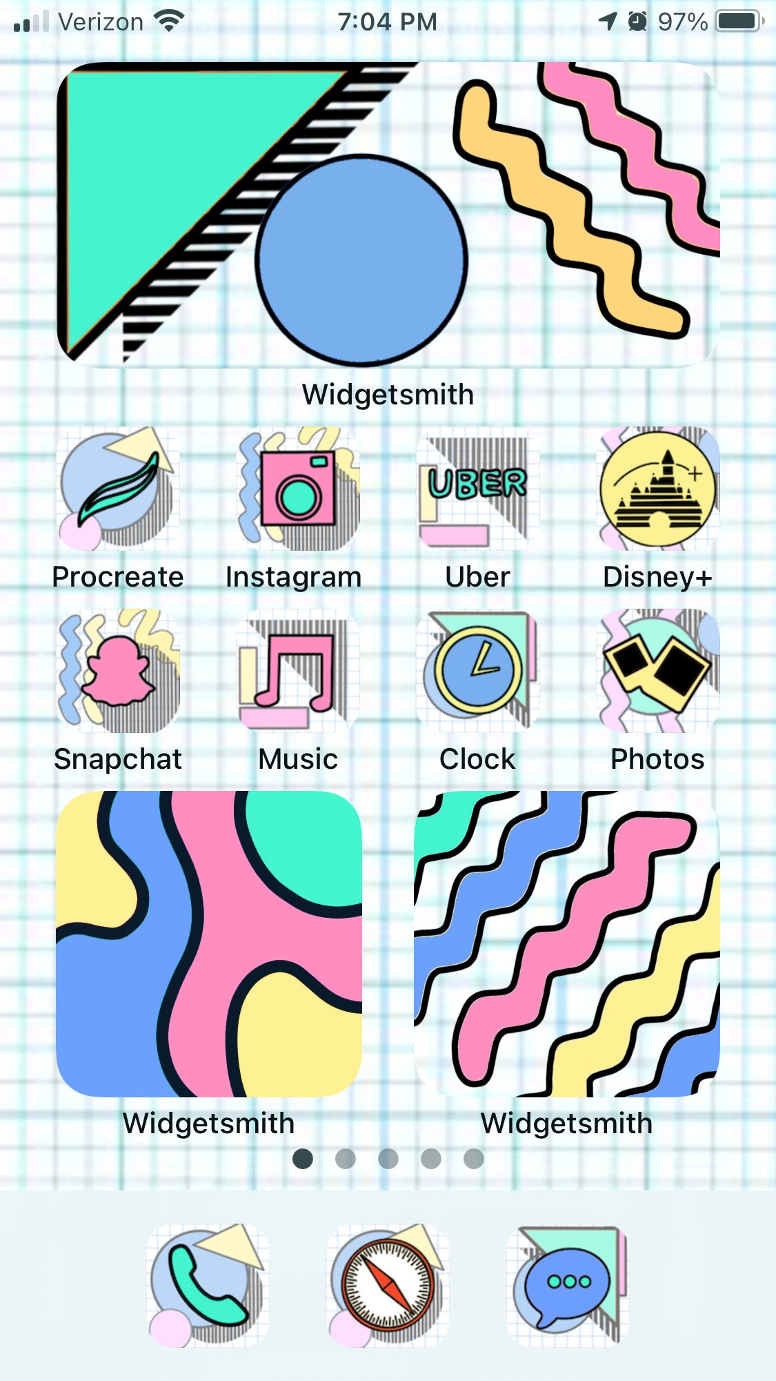 80s Cartoon Retro Icons Vintage Pastel App Icon Pack | Etsy