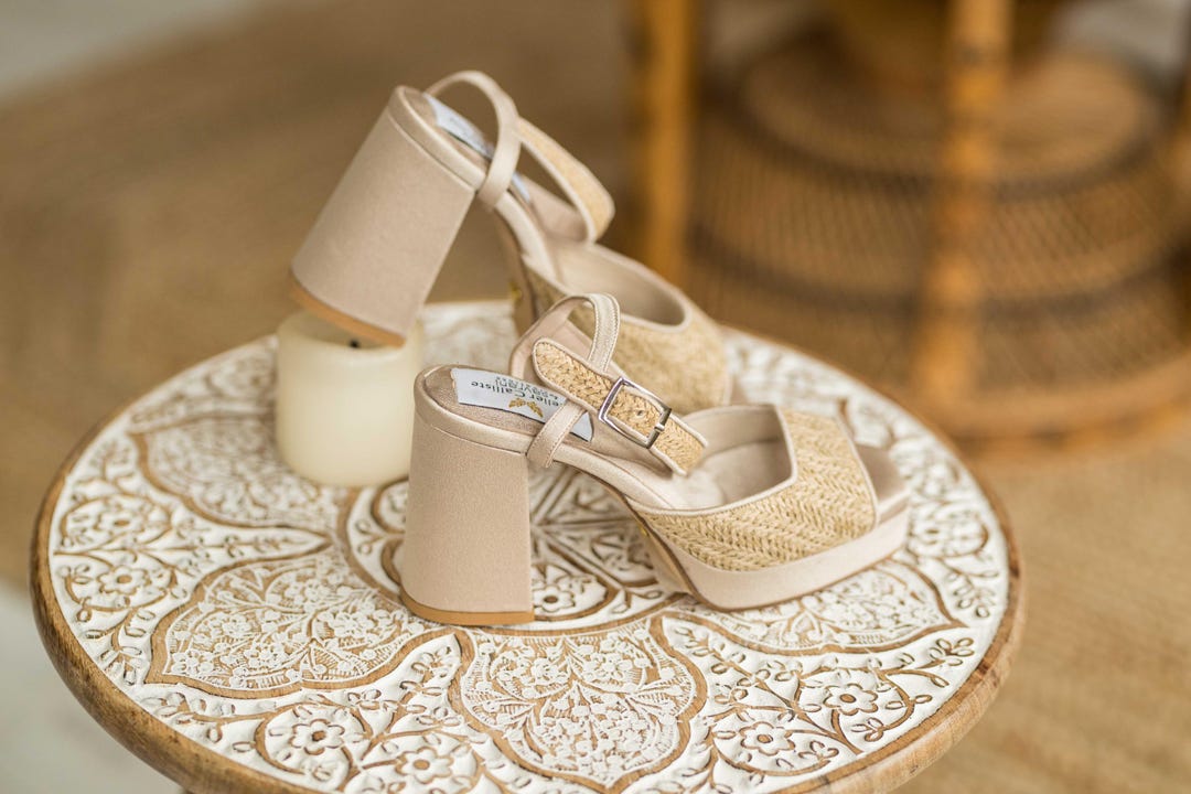 Custom Bohemian Wedding Shoes: Handcrafted Bridal Heels - Etsy