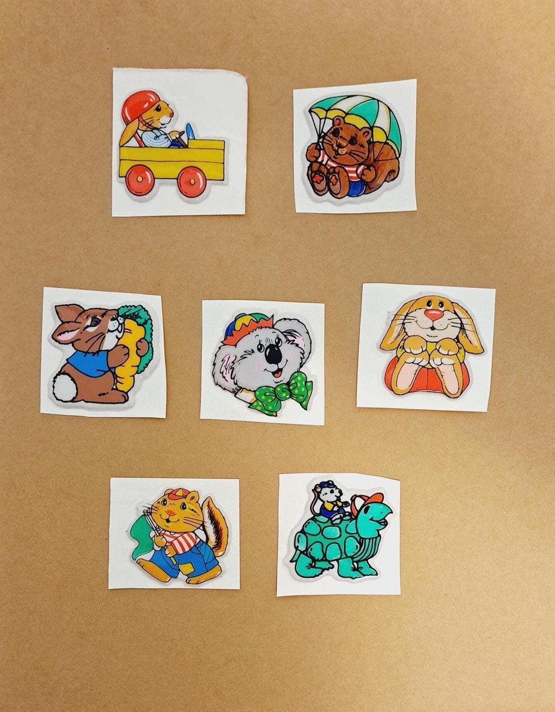 80s Vintage Animals / Critters Puffy Stickers ~ U Pick ~ Bunny Rabbits ...