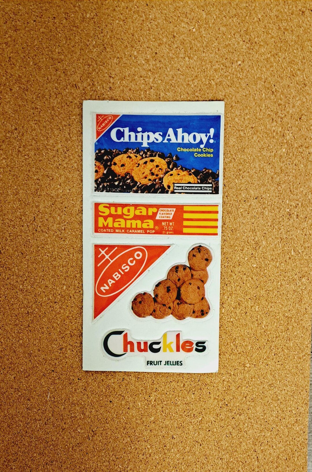 80s Vintage Nabisco Puffy Stickers ~ Gordy Intl ~ Chips Ahoy Cookies ...