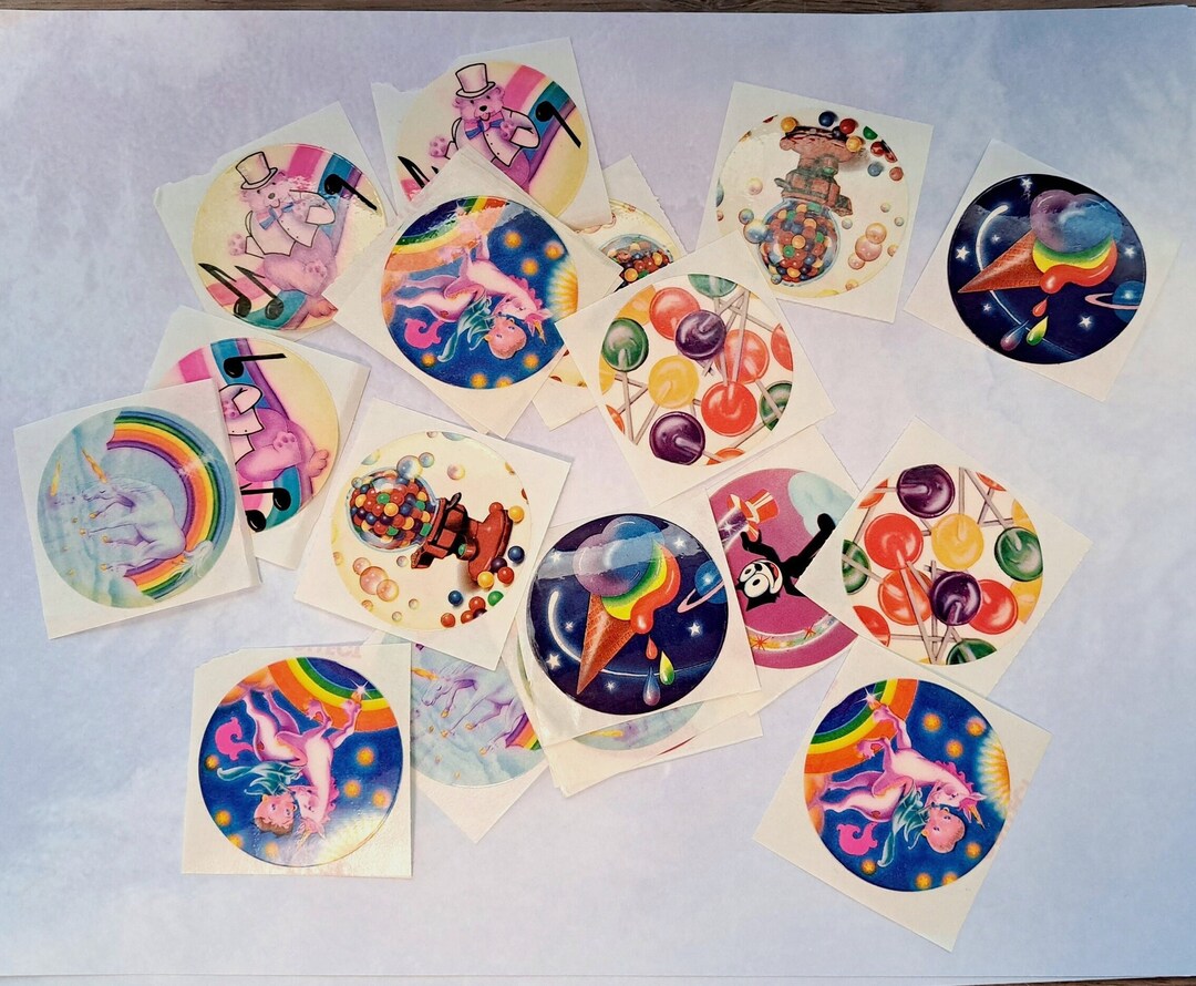 80s Lisa Frank Sticker Mod U Pick felix the Cat, Rainbow Ice Cream ...