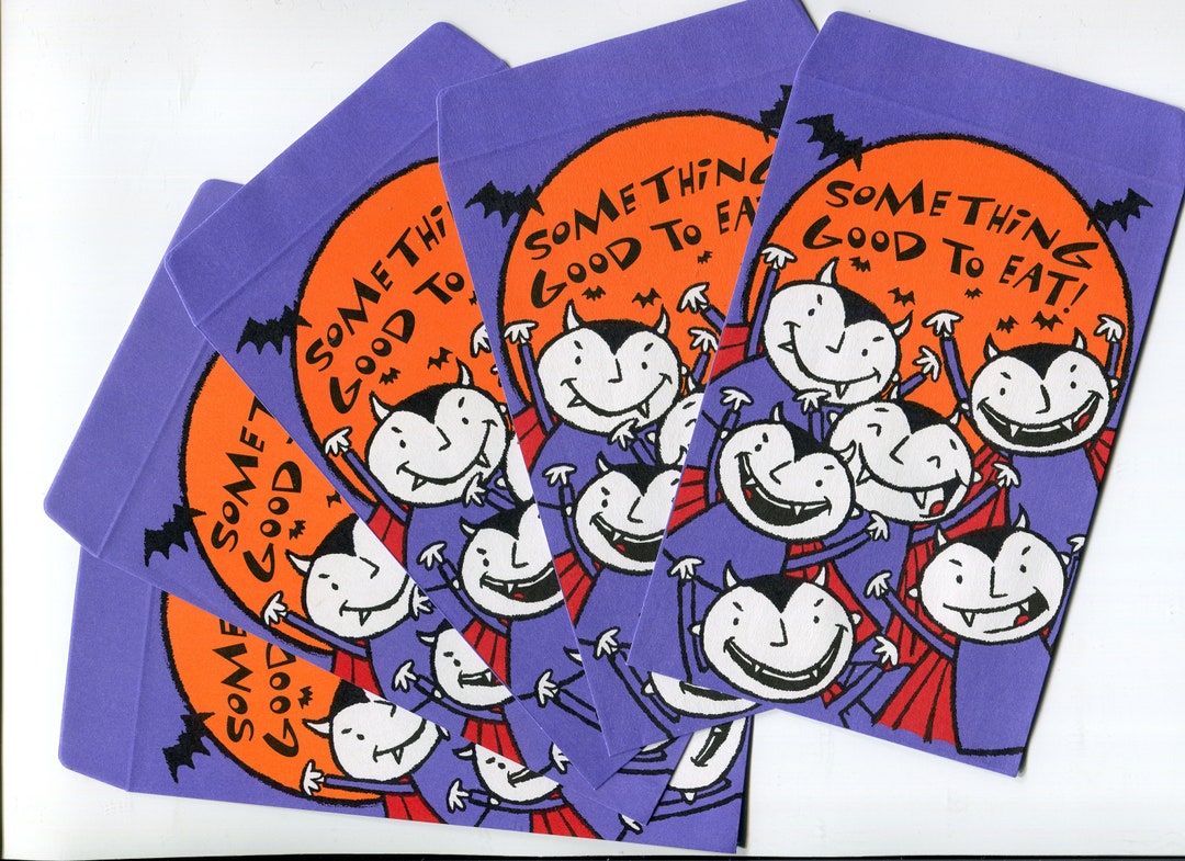 Halloween Treat Bags Paper Halloween Party Favor Bags Vampires ...