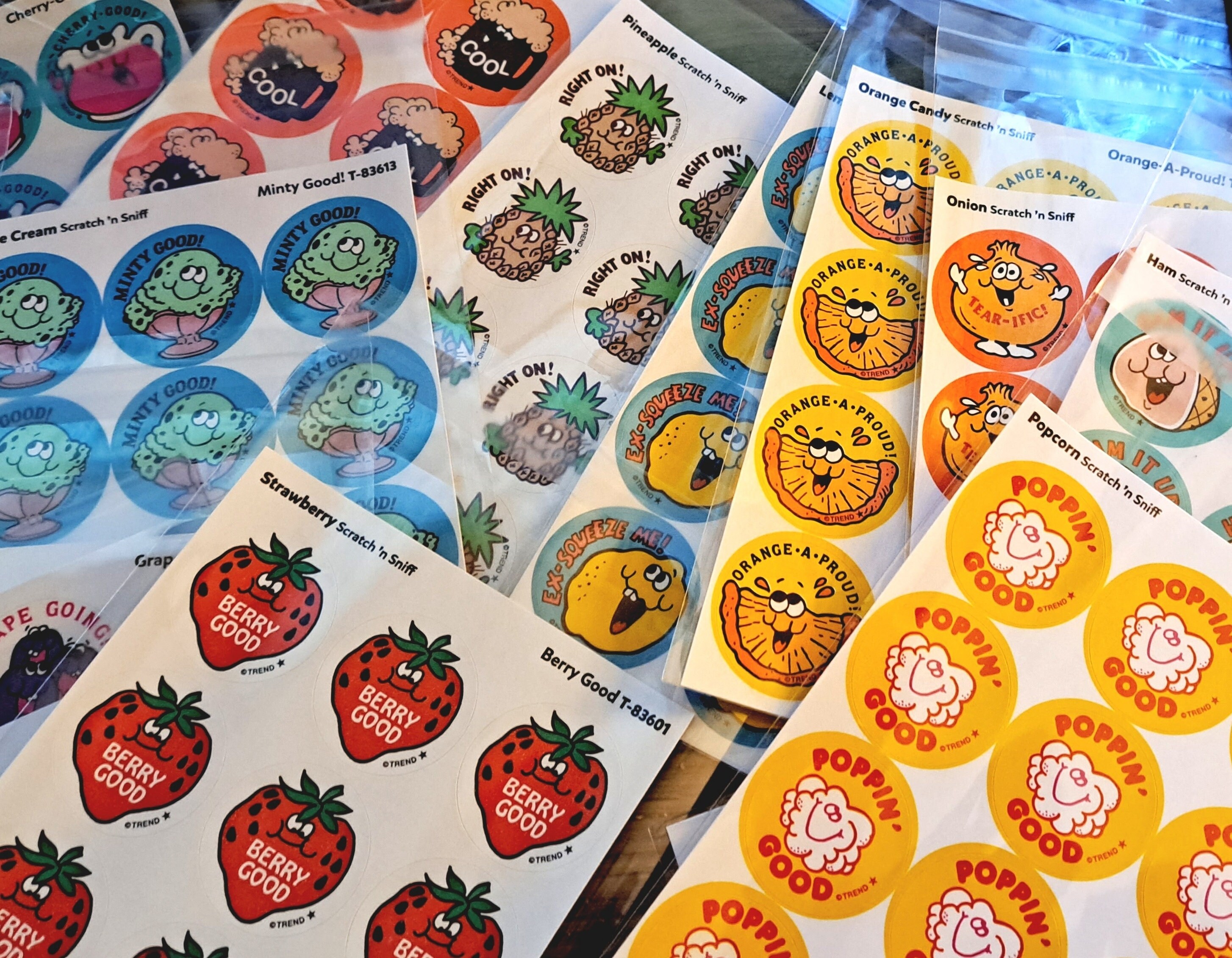 Trend Retro Scratch and Sniff Sticker Sheets Full Sheets Unused You ...