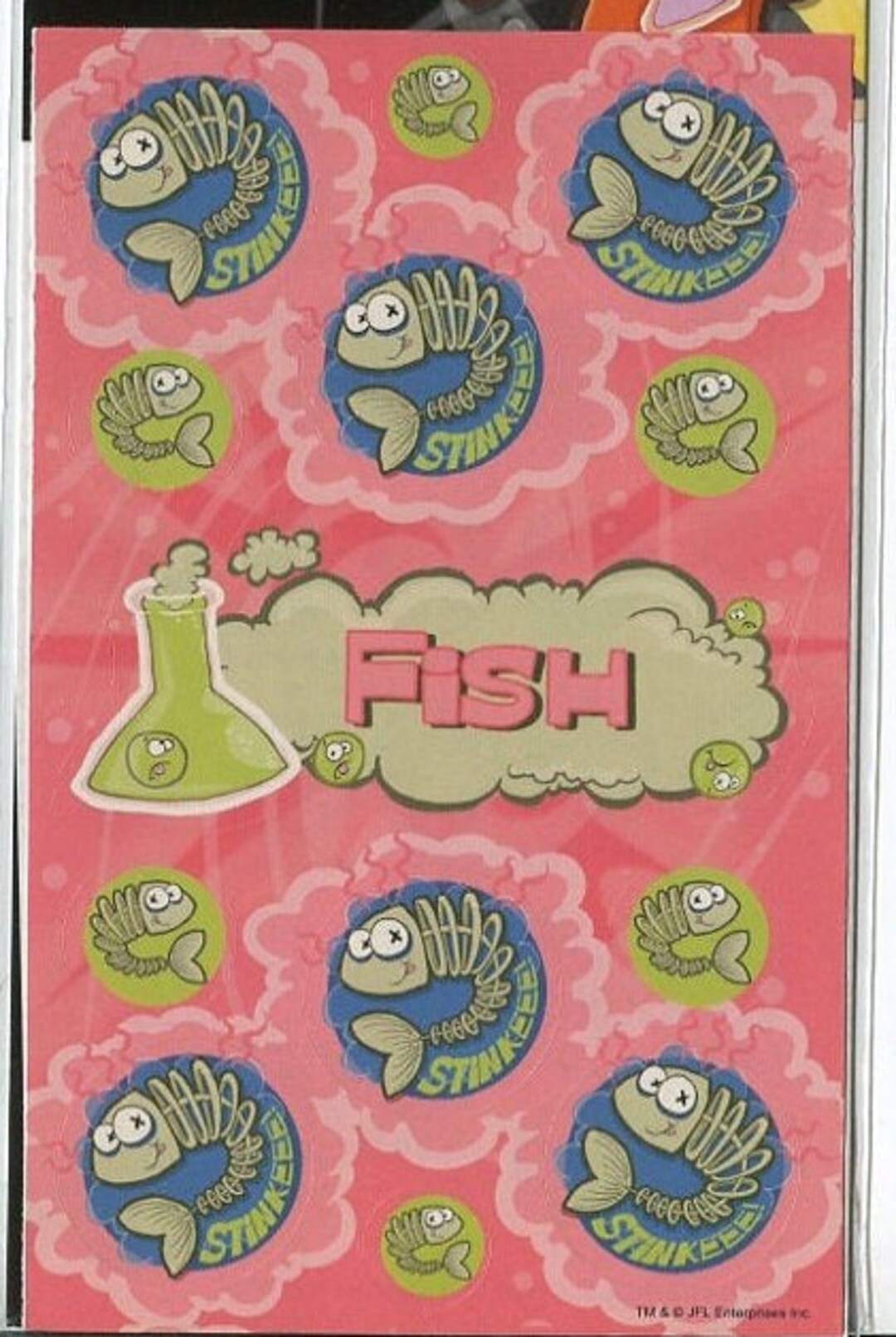 Scratch and Sniff Stinky Sticker Sheet Smelly Fish Gag Gift - Etsy