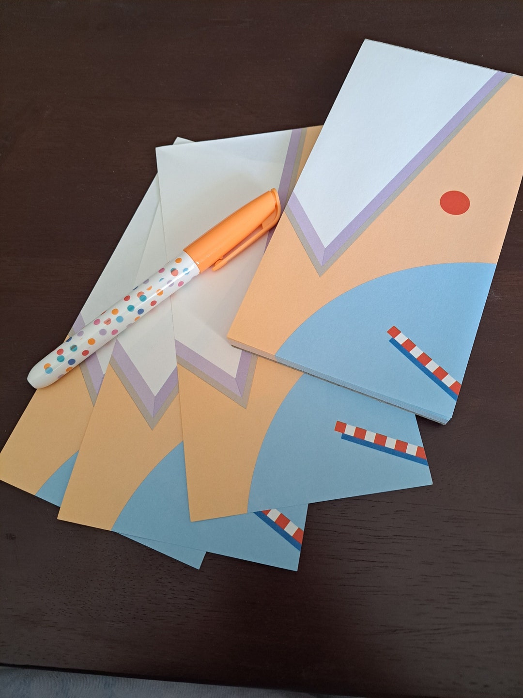 80s Memo Notepad Sheets Memphis Design Vintage Stationery Ephemera for ...