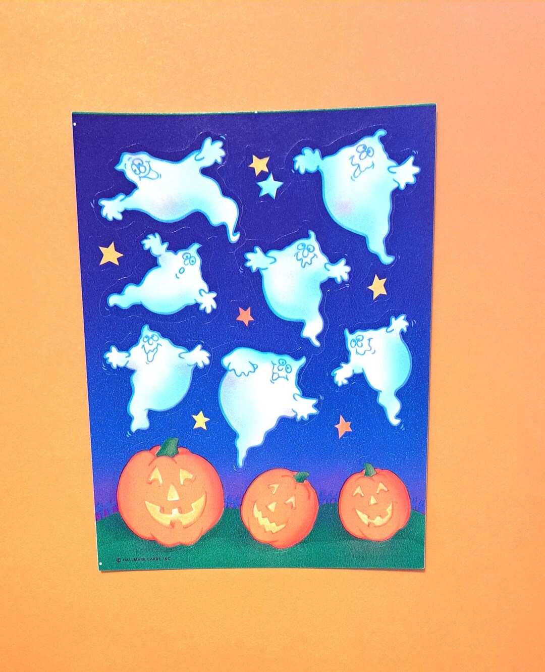 Vintage Halloween Stickers ~ Ghosts & Jack O Lanterns ~ 80s 90s ...