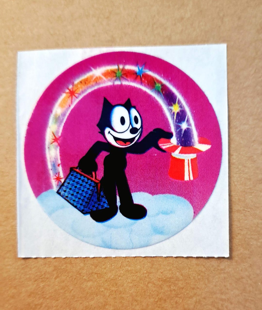 80s Vintage Lisa Frank Sticker Felix the Cat 1982 - Etsy