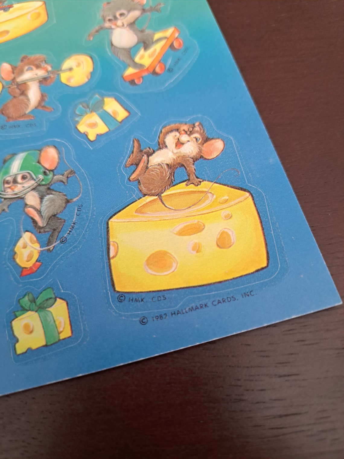 80s Vintage Mouse Mice and Cheese Stinky Scratch and Sniff Stickers ...