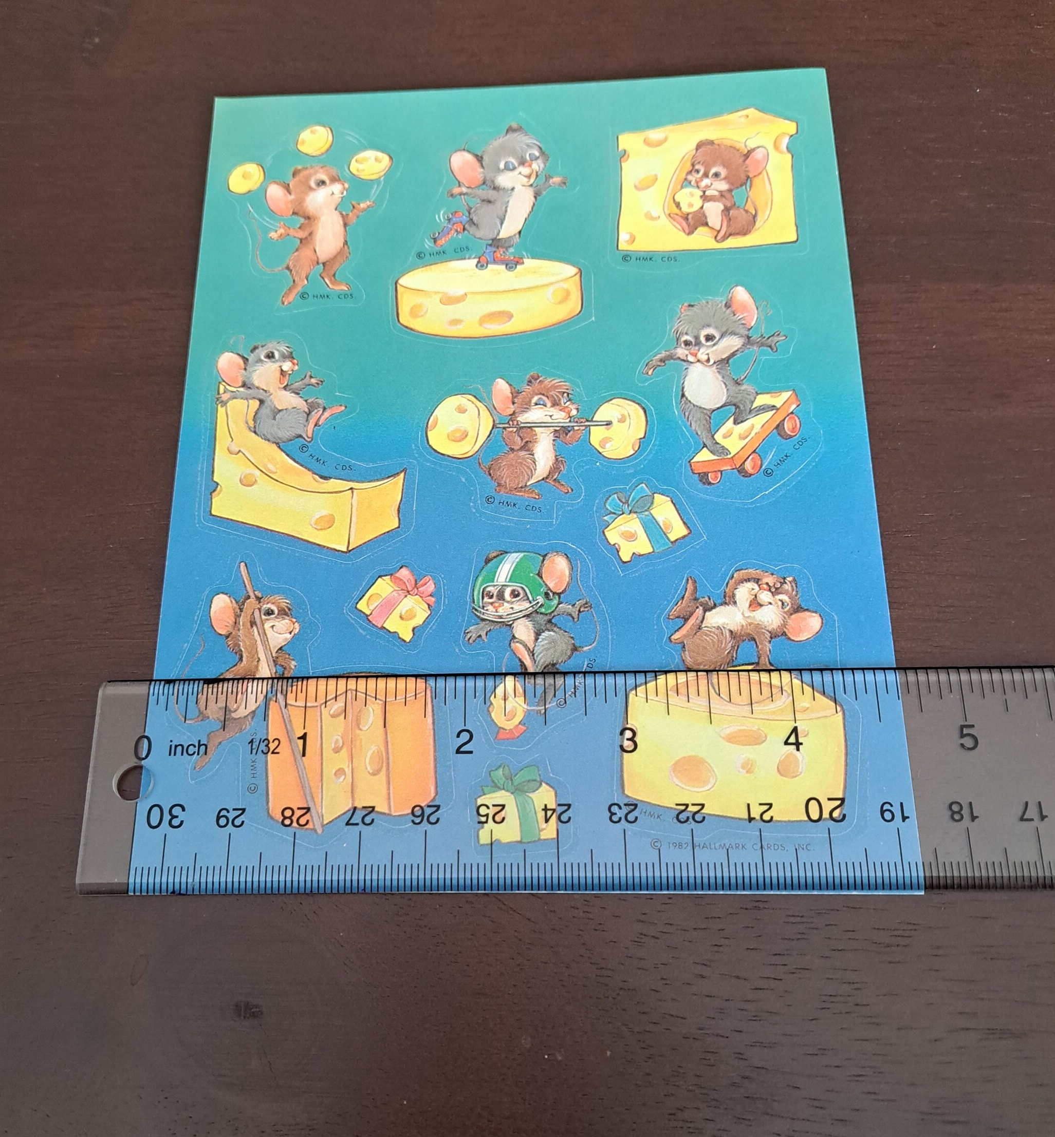 80s Vintage Mouse Mice and Cheese Stinky Scratch and Sniff Stickers ...