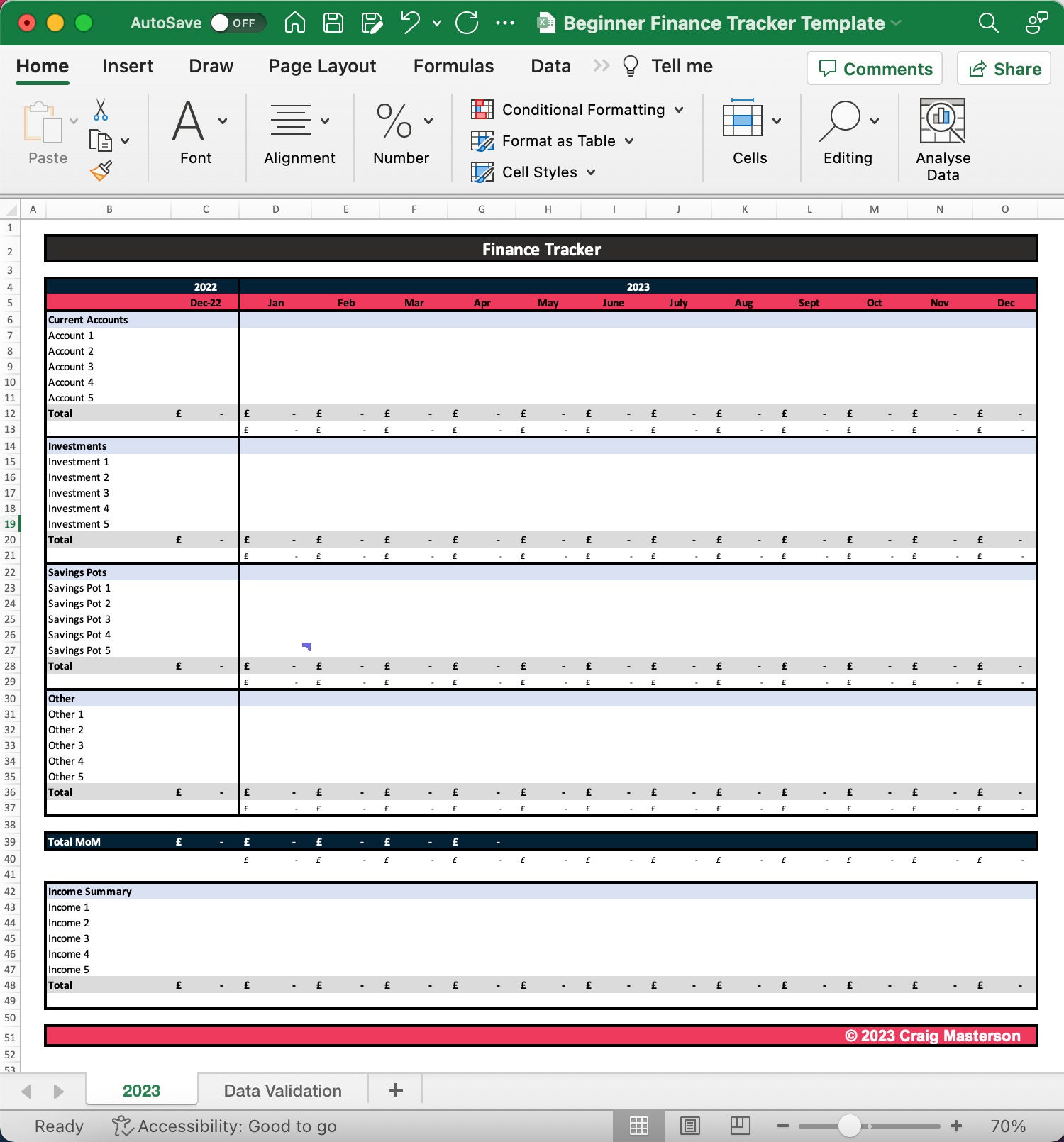 Super Simple Personal Finance Tracker - Etsy