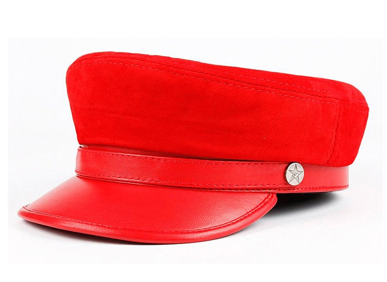 Fashion Military Sailor Hats Beret Caps Flat Top Captain Cap - Etsy