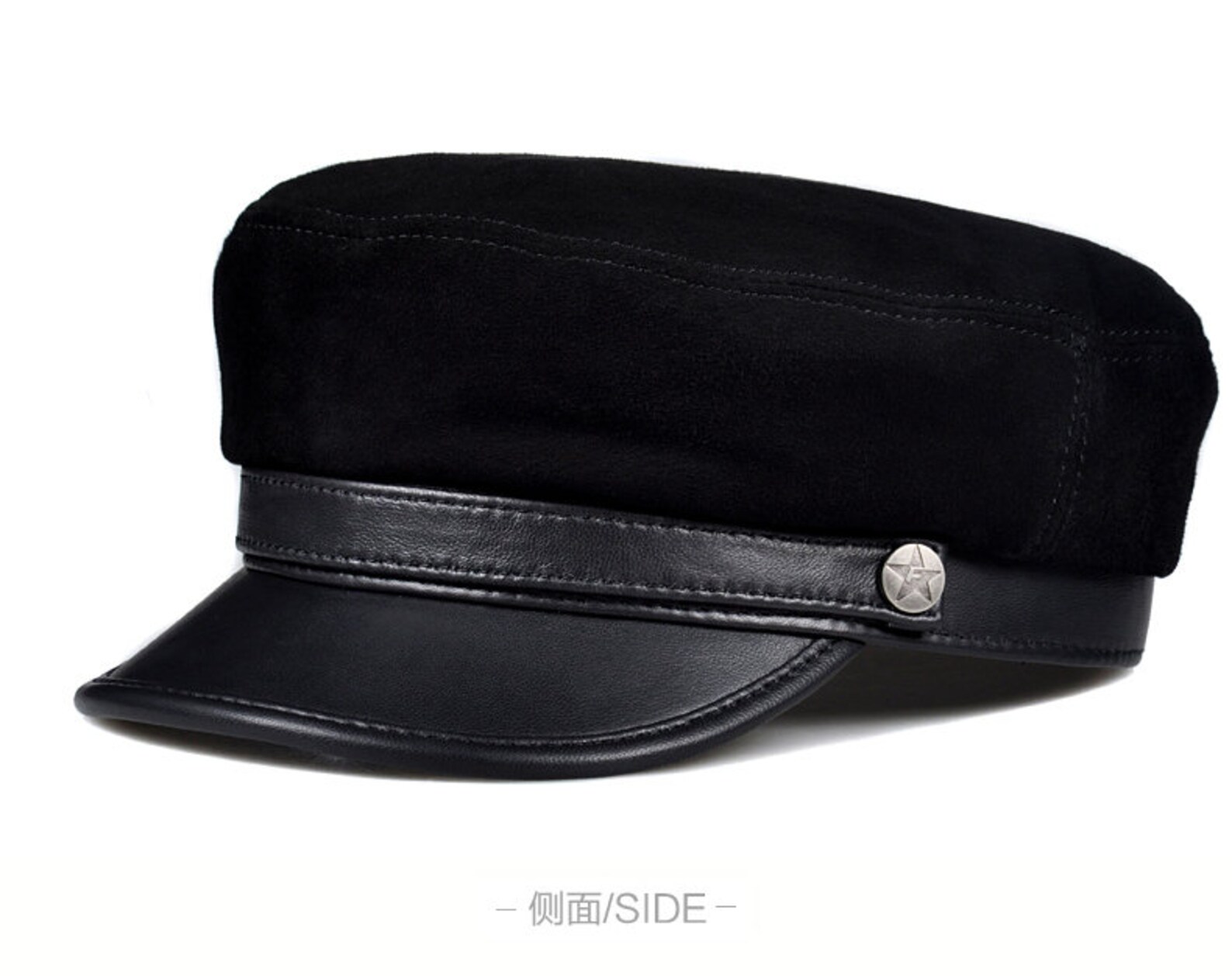 Fashion Military Sailor Hats Beret Caps Flat Top Captain Cap Travel ...