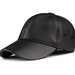 Solid Color Leather Baseball Cap - Etsy
