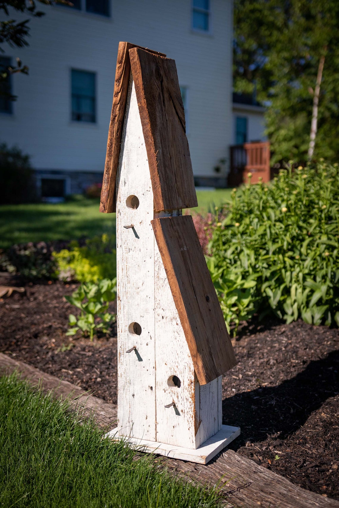 Rustic Lean-to Outdoor Birdhouse Unique Birdhouse Antique | Etsy