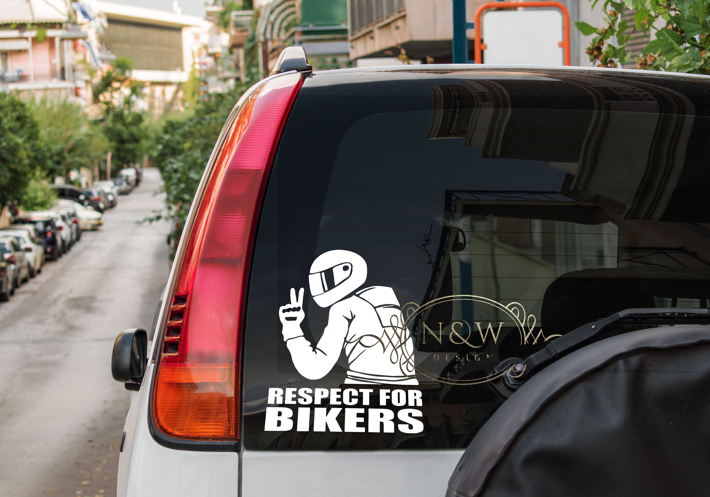 Respect For Bikers Vinyl Decal Sticker Car Wall Window 2 | Etsy