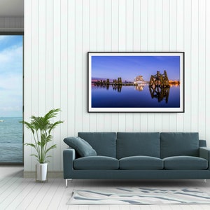 Sunrise Cardiff Bay Dawn Blue Photo Print, Wales Landscape Photography ...