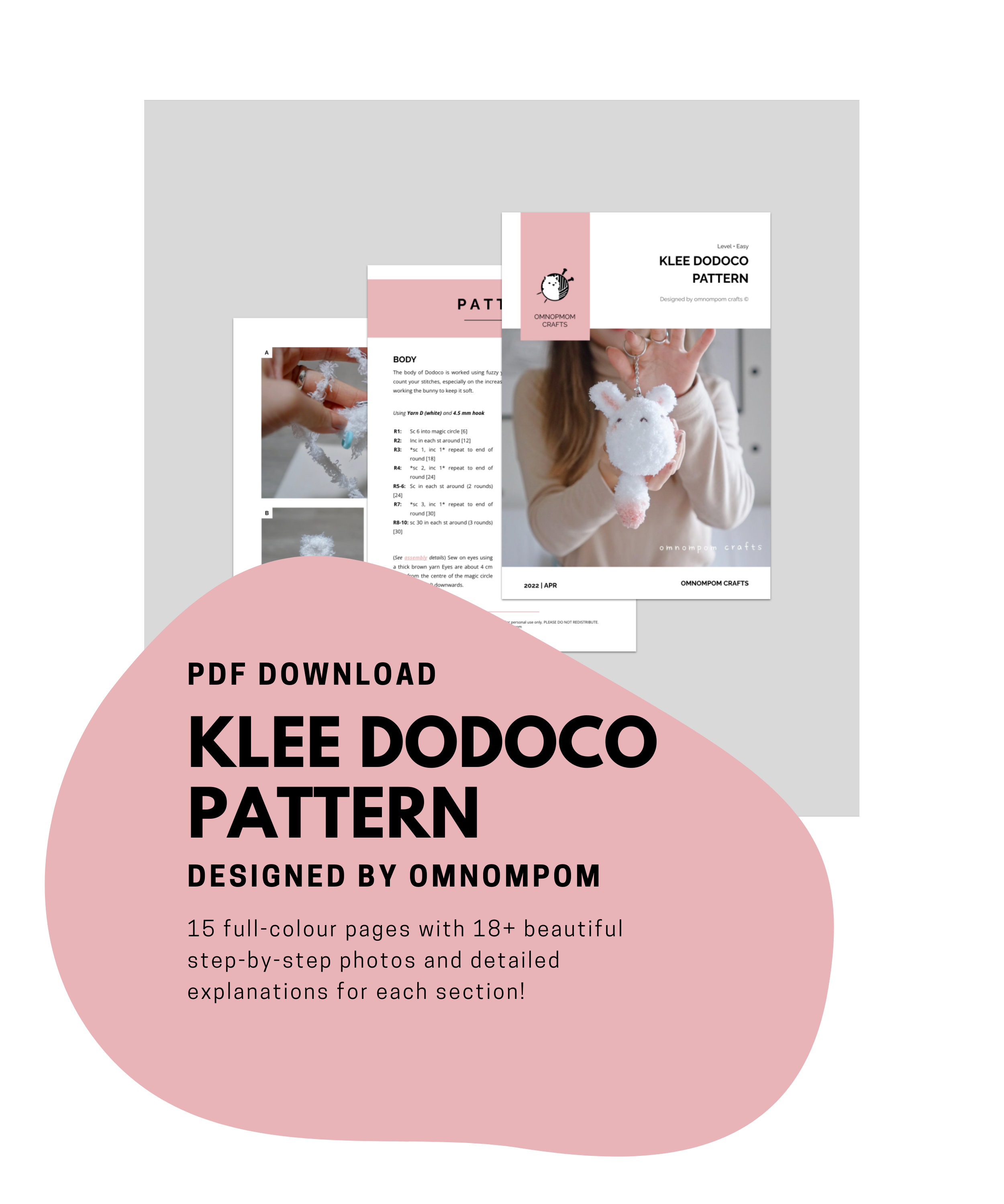 Klee Dodoco English Crochet Pattern Amigurumi Design - Etsy