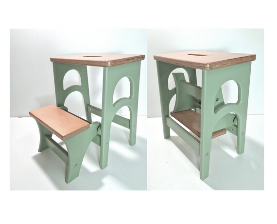 Stepladder Stepstool Stool Ladder Foot Stool Convertible Chair Kitchen Step Stool Dinning Stool Transformer 17.8 Etsy