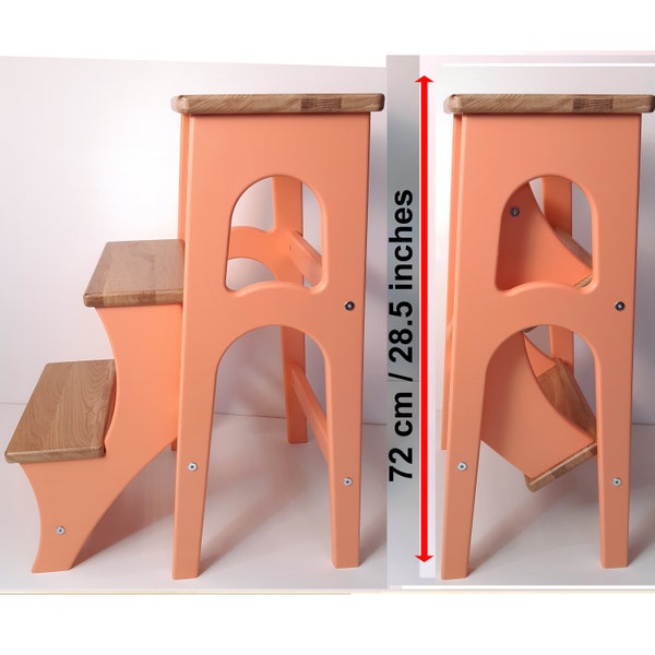 Wood Step Stool - Etsy
