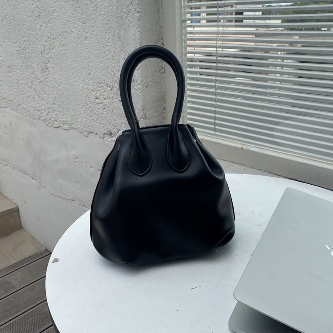 Black White Mini Top Handle Satchel, Small Top Handle Bag,mini Purse ...