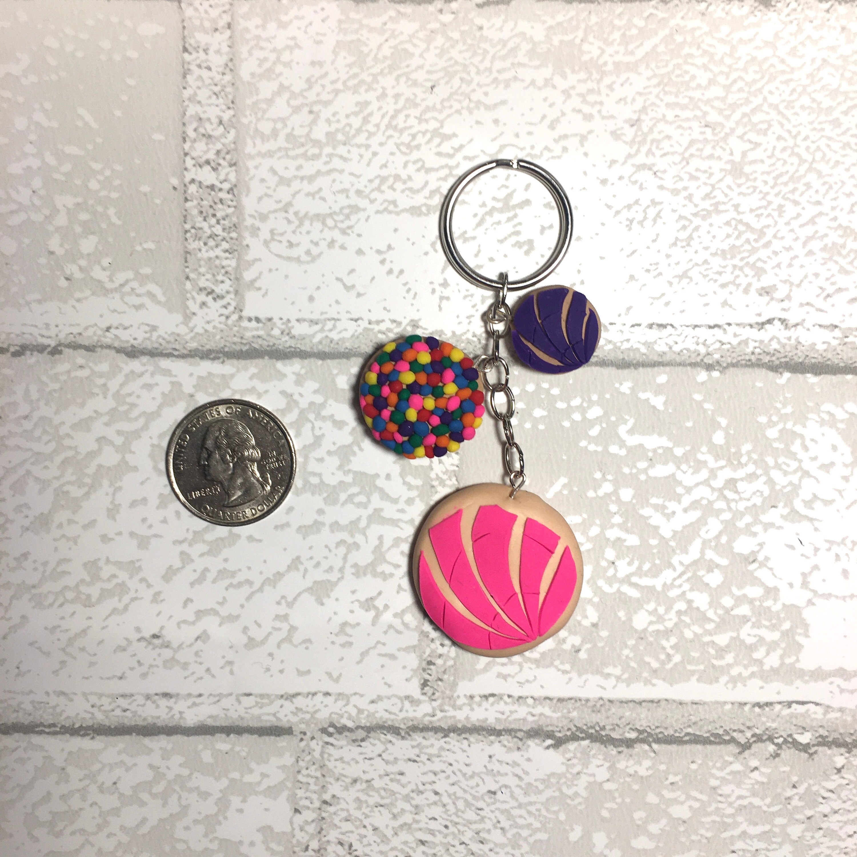 Customizable Concha Keychain Pan Dulce Keychain Mexican - Etsy