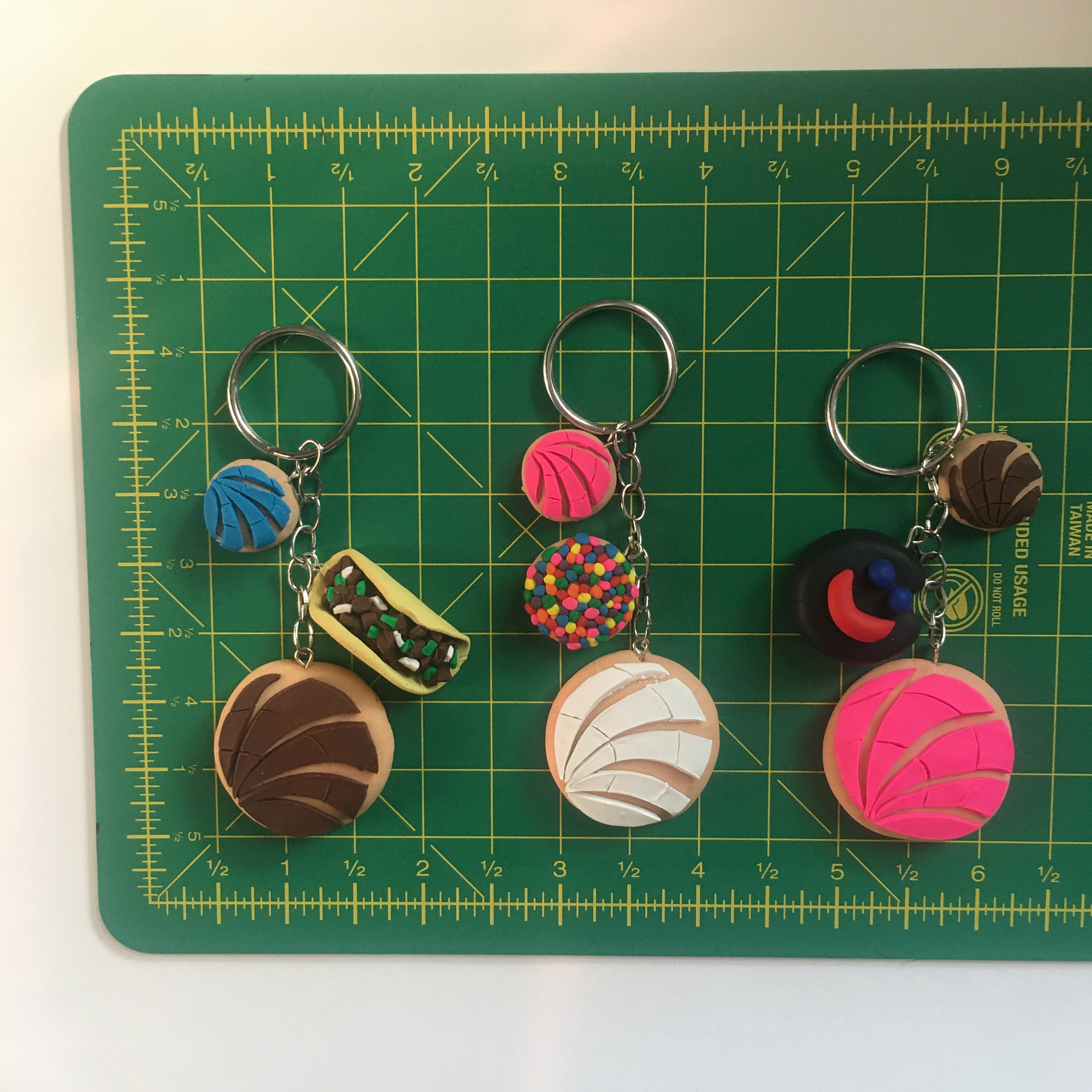 Customizable Concha Keychain Pan Dulce Keychain Mexican - Etsy