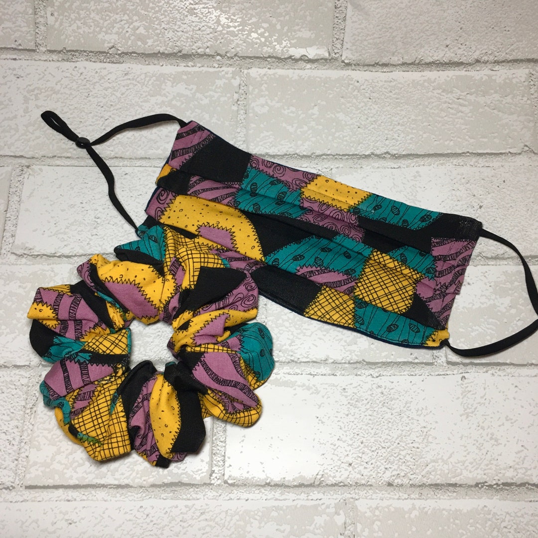 Nightmare Before Christmas Face Mask XL Scrunchie Sally - Etsy