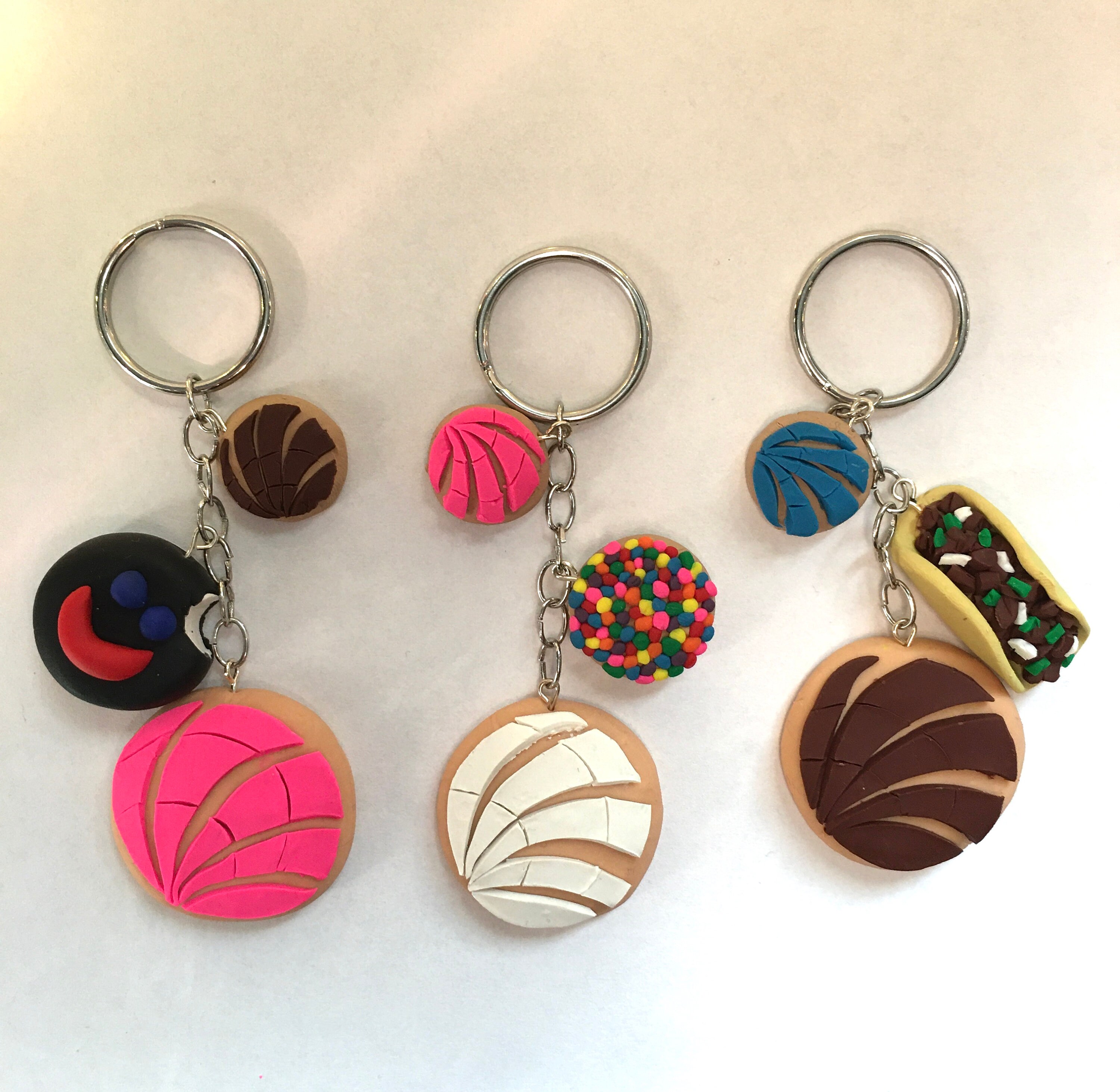 Customizable Concha Keychain Pan Dulce Keychain Mexican - Etsy