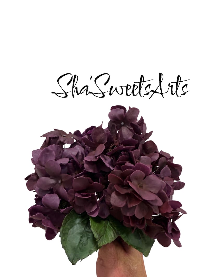 Handmade Edible Hydrangea Cake Toppers Flexible Sugar Flowers - Etsy