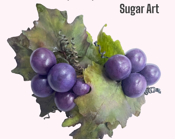 Realistic Gum Paste Grape Cake Topper: Edible Wedding Decoration - Etsy