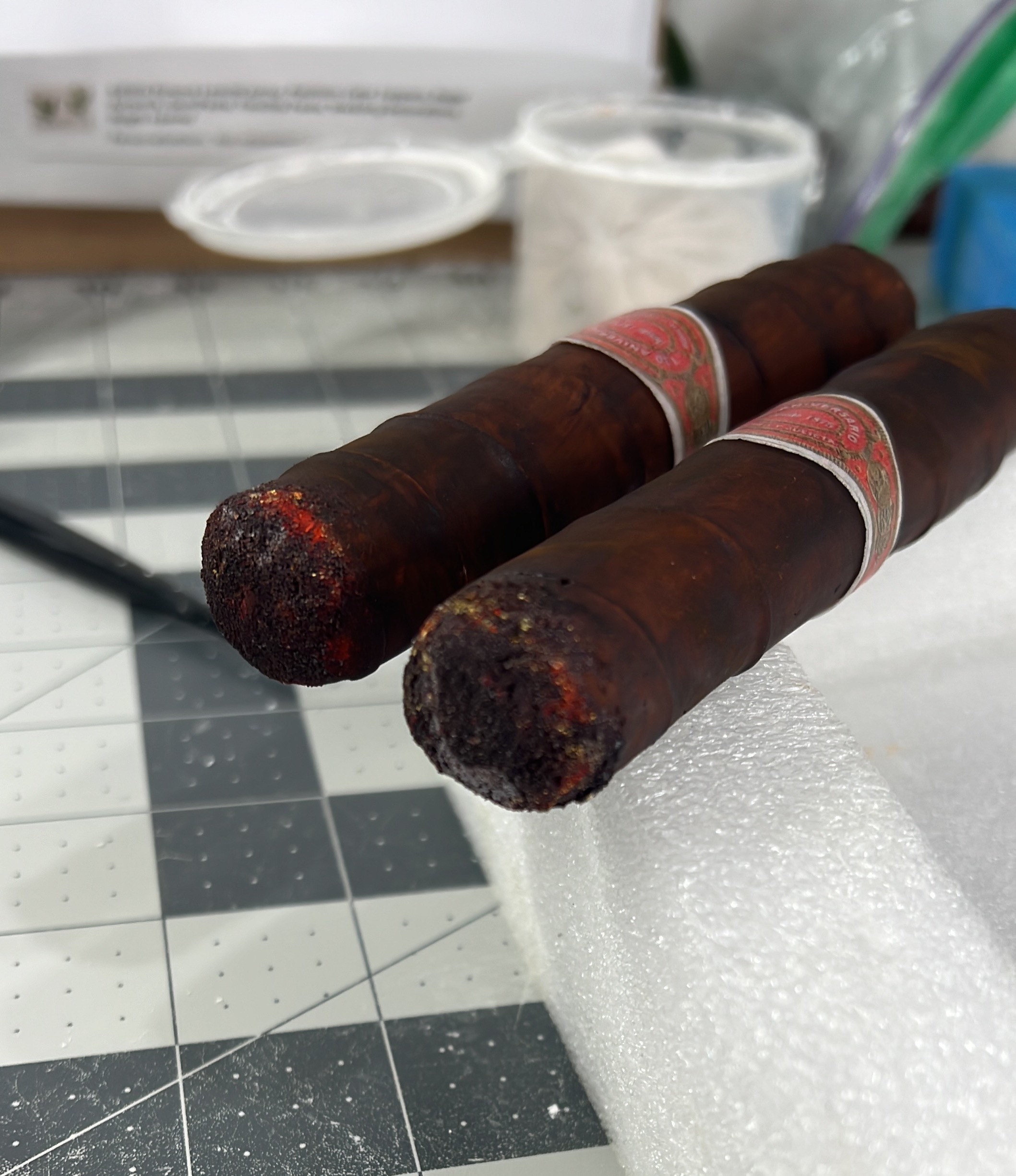 Groom Cakes Cigar Toppers