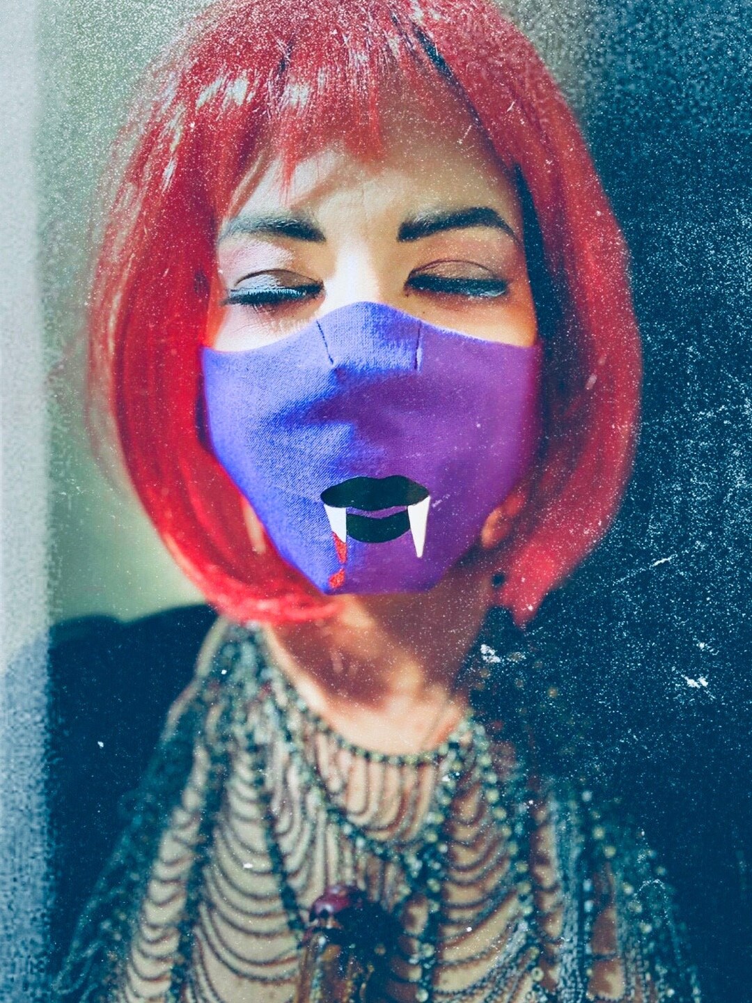 Cosplay Vampire / Vampire / Halloween Face Mask/ Women's Mask/ Bling ...