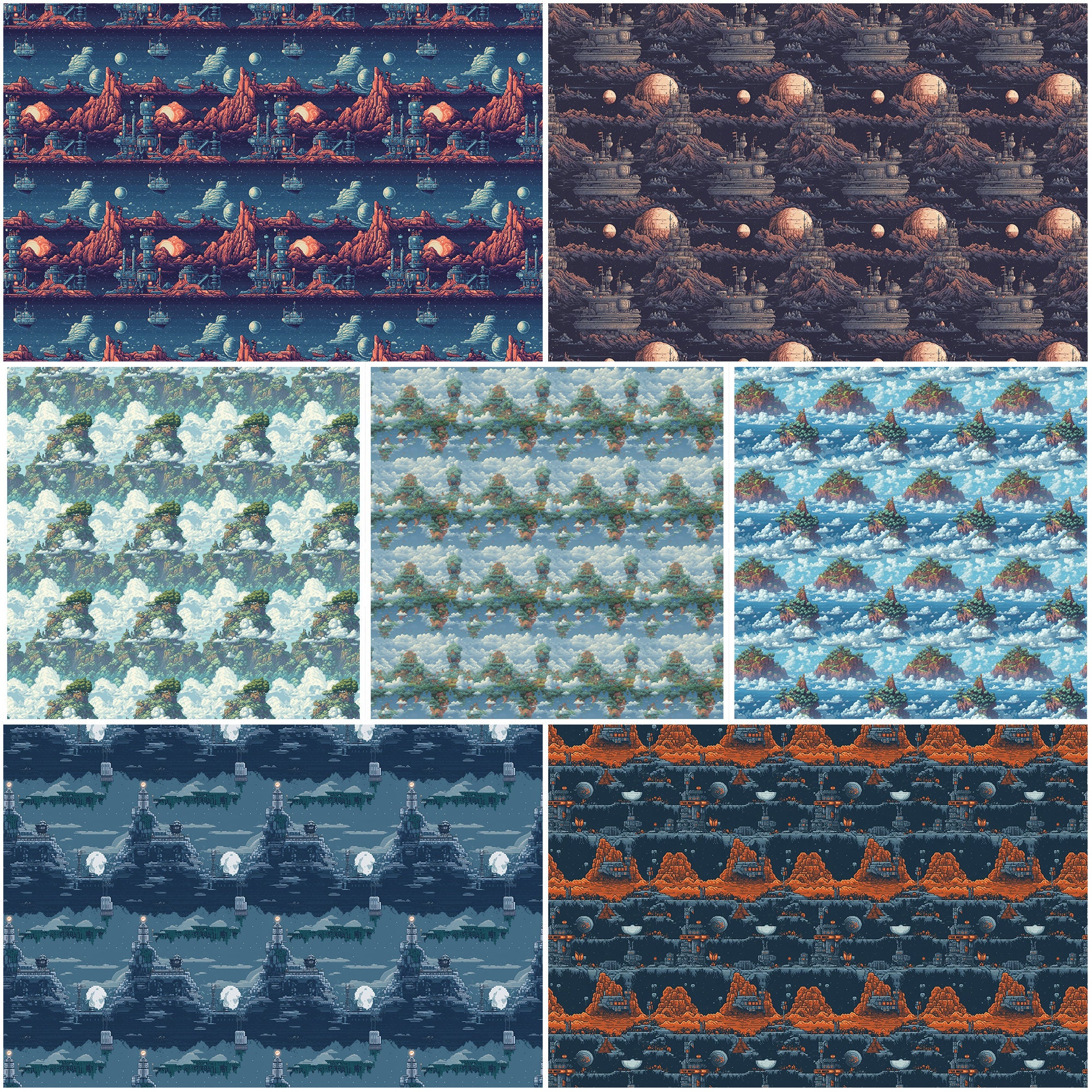 Patrones de Pixel Art: Perfecto para jugadores y diseñadores - Etsy España