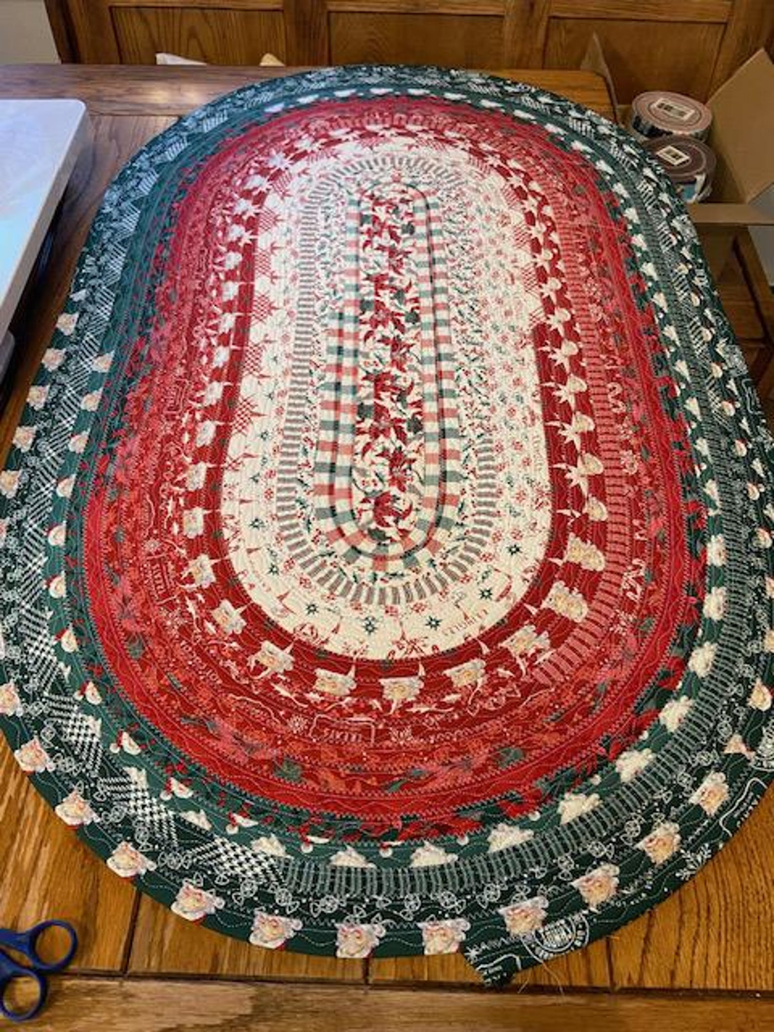 Christmas Jelly Roll Rug With Fabric From Riley Blake Designs, Merry ...