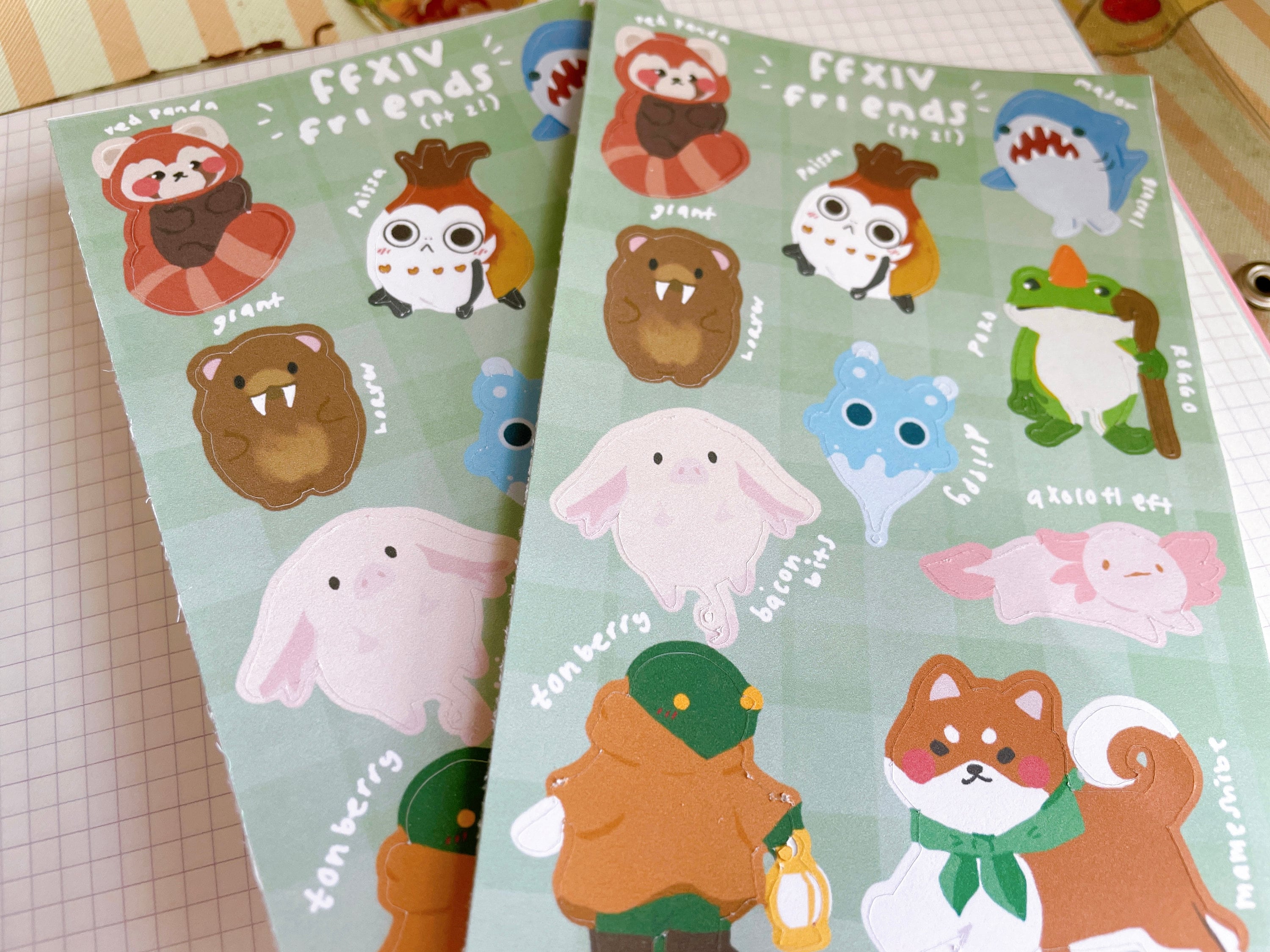 FFXIV Minion Stickers Ver2 FF14 Stickers Final Fantasy Xiv Stickers ...