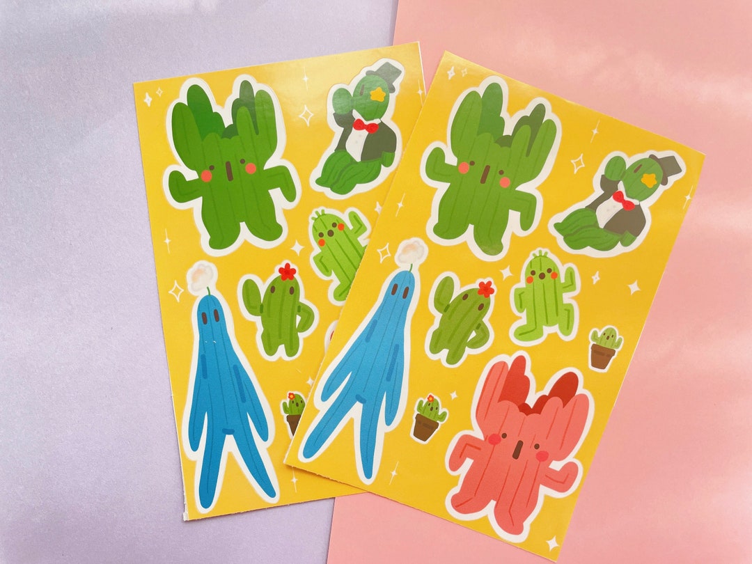 FFXIV Cactuar Sticker Sheet | Final Fantasy 14 | FFXIV | Final Fantasy ...