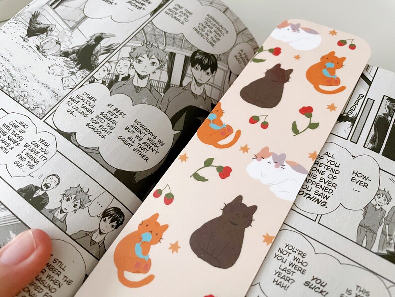 Kitty Bookmark Kawaii Bookmark Cat Bookmark Handmade Bookmark Gifts for ...