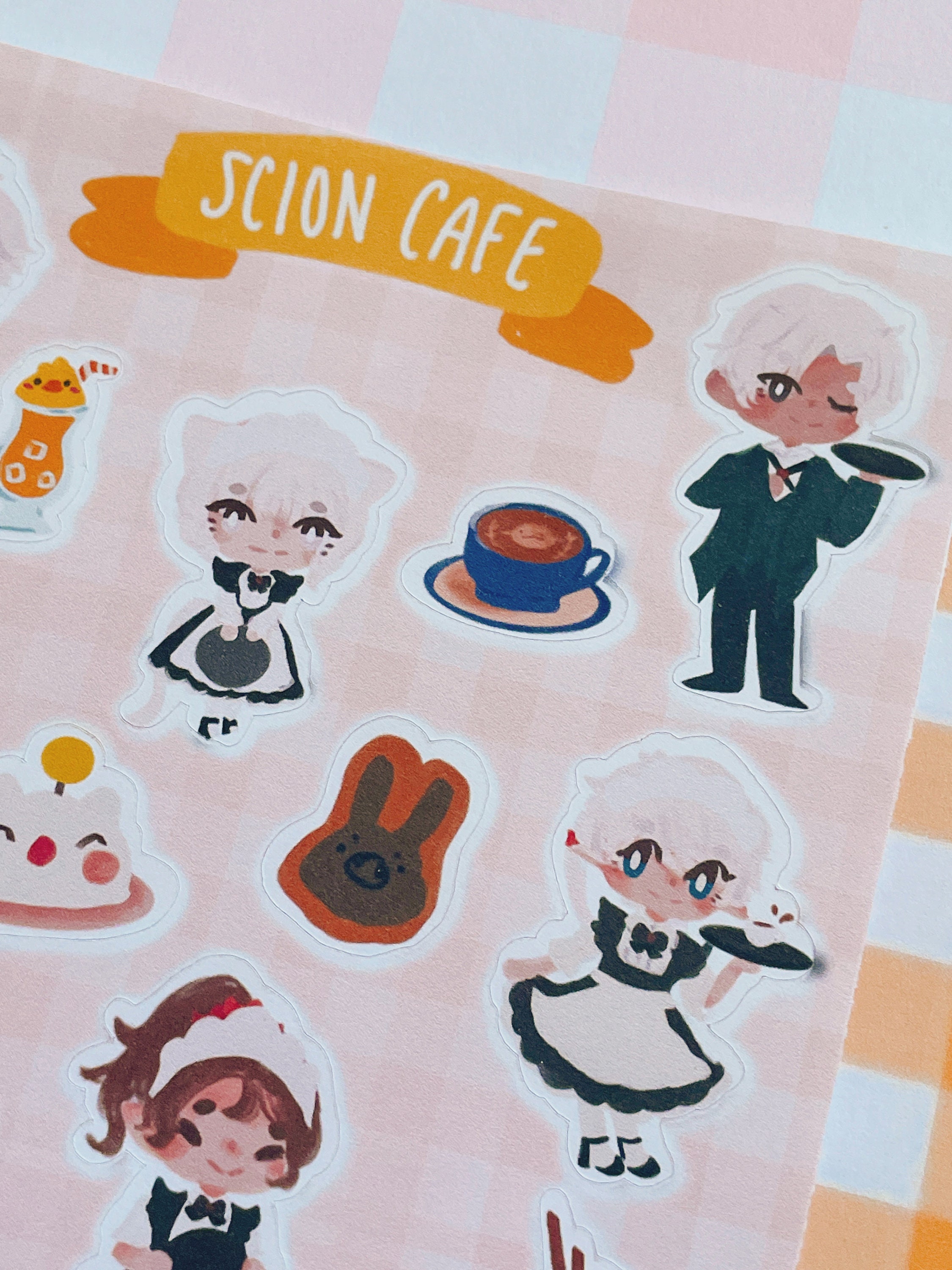 FFXIV Scion Cafe Sticker Sheet | Final Fantasy 14 NPC Sticker Sheet ...