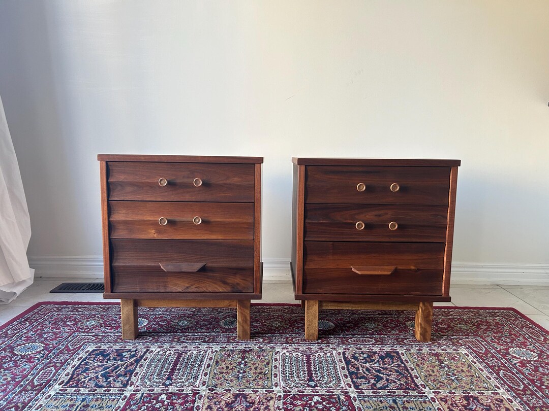 2 Refinished Walnut Side Dresser / Make Your Home More Cozy With These ...