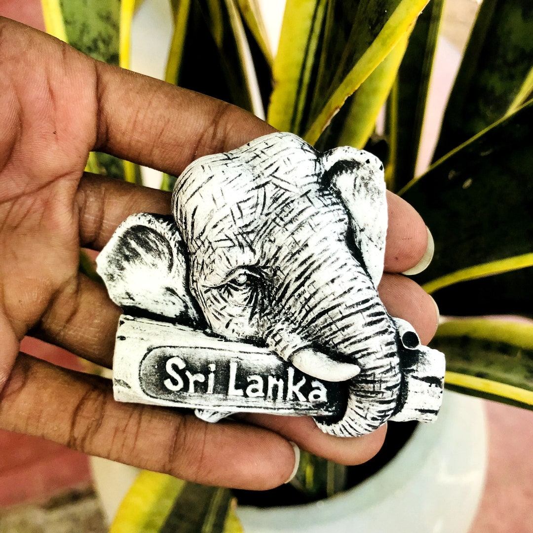 Elephant Fridge Magnets Souvenir Stone Sculpture Magnets Sri Lanka ...