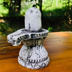 SHIVA LINGAM Statue Stone Shivling Handmade Mini Sculpture Hindu God ...