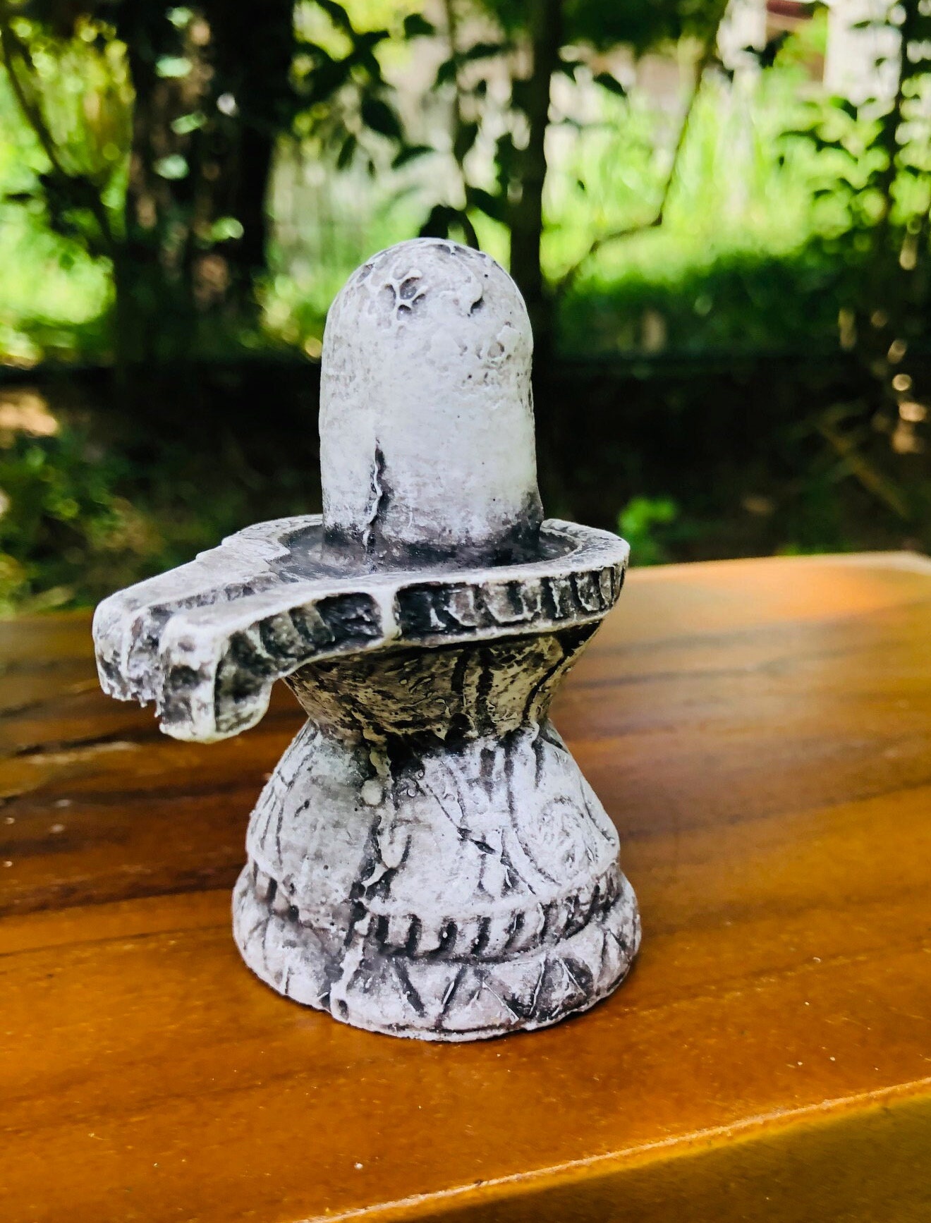 SHIVA LINGAM Statue Stone Shivling Handmade Mini Sculpture Hindu God ...