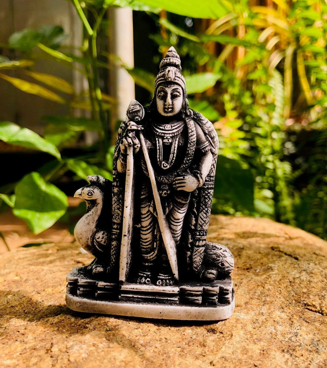 Divine Murugan Stone Mini Statue Lord Kartikeya Idol Subrahmanya ...