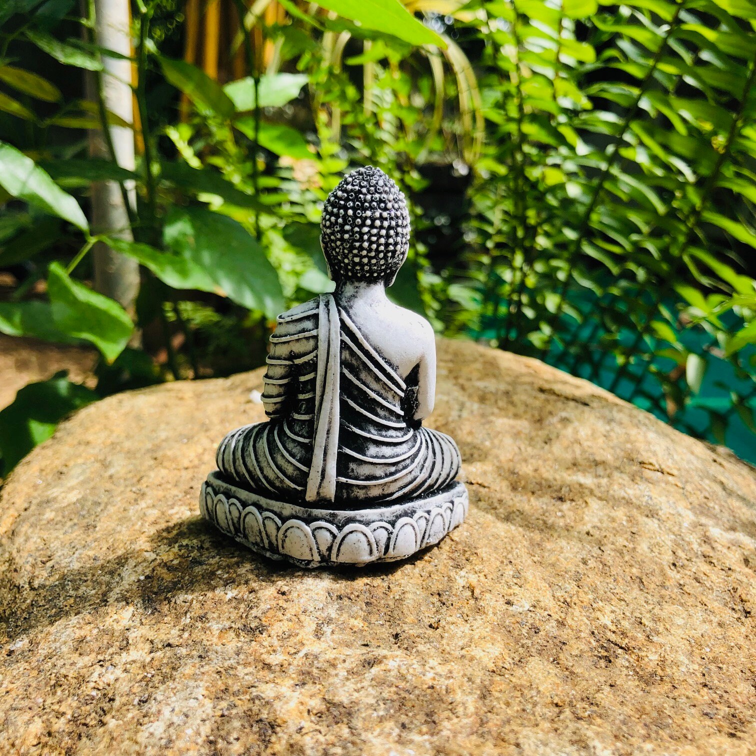 Miniature Stone Buddha Statue Handcrafted Spiritual Figurine for Home ...