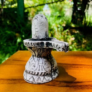 SHIVA LINGAM Statue Stone Shivling Handmade Mini Sculpture Hindu God ...