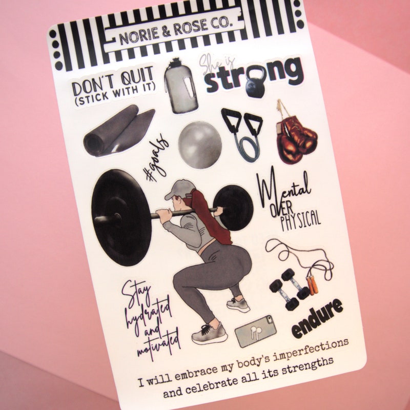 Fitness Stickers - Etsy