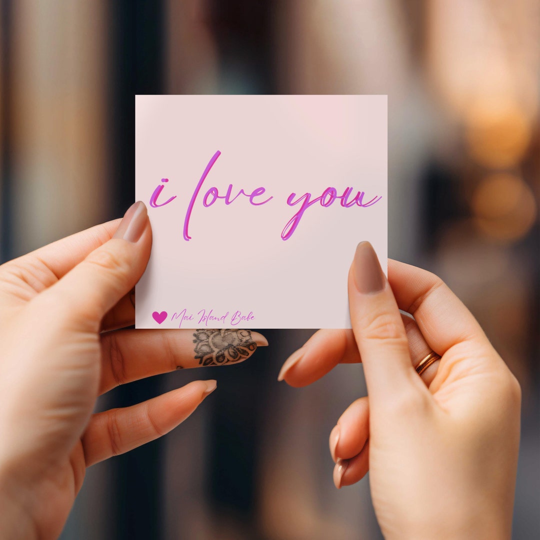 I Love You Sticker Skins Pink Teen Mom Daughter Graduation Birthday ...