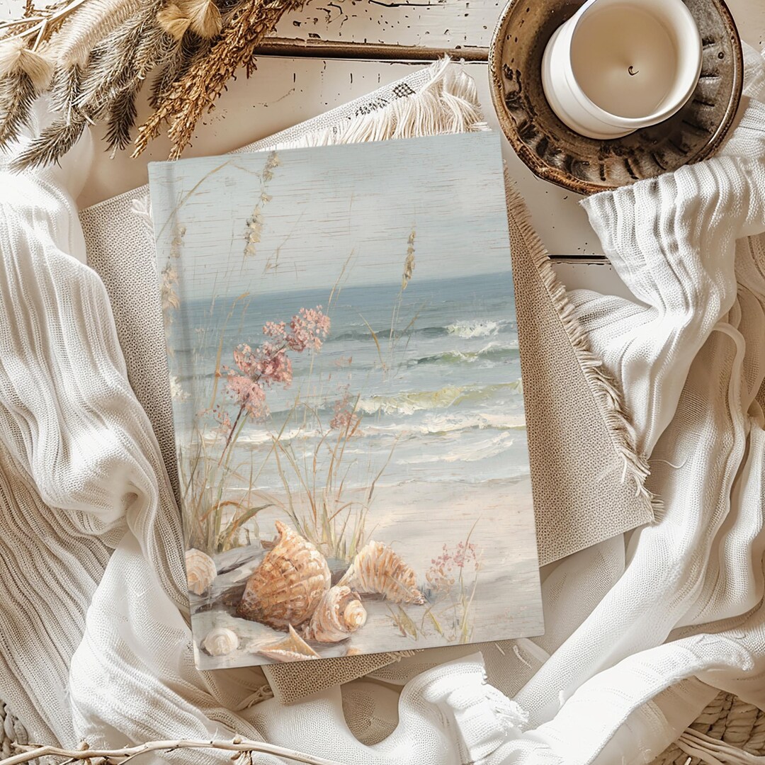 Coastal Serenity Journal, Beach-themed Writing Notebook, Seaside Art ...