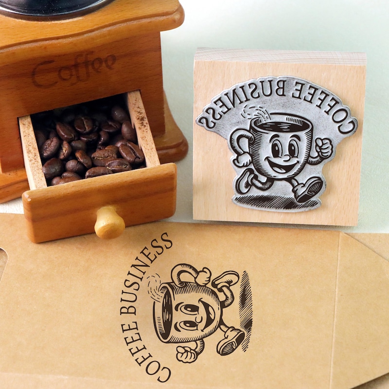 Coffee Cup Stamp - Etsy